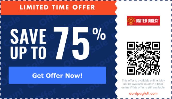 25% Off Manchester United Discount Codes June 2026