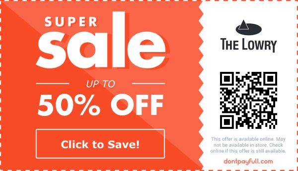 The Lowry Promo Codes - 20% Off Discount Code Jun 2026