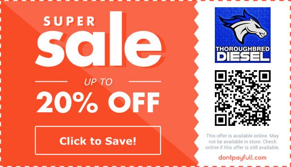 10% Off Thoroughbred Diesel Promo Codes February 2026