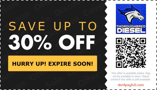 10% Off Thoroughbred Diesel Promo Codes May 2026