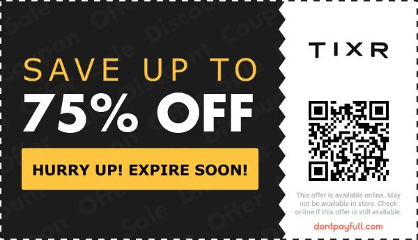 50% Off Tixr Coupon Code, Promo Codes - May 2025
