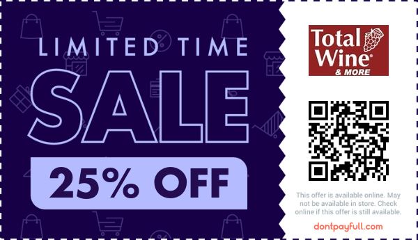 Total Wine Promo Codes - 25% Off Coupon June 2026