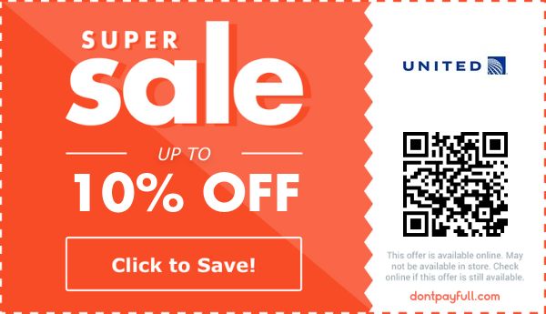 United Airlines Coupons - 70% Off Promo Code April 2026
