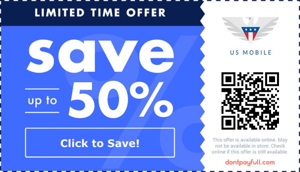 US Mobile Promo Codes - 50% Off Discount Code Jun 2026