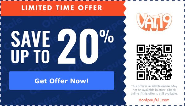 90% Off Vat19 Discount Code, Promo Codes - July 2024