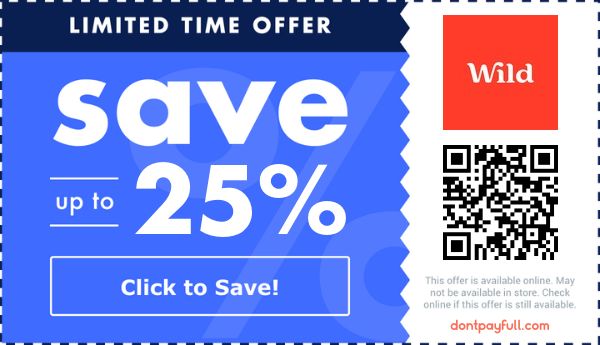 Wild Discount Codes - 40% Off Voucher Code June 2026
