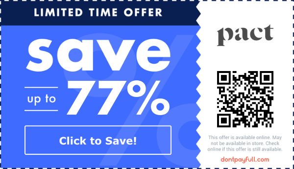 Pact Promo Codes - 50% Off Coupon Code June 2026