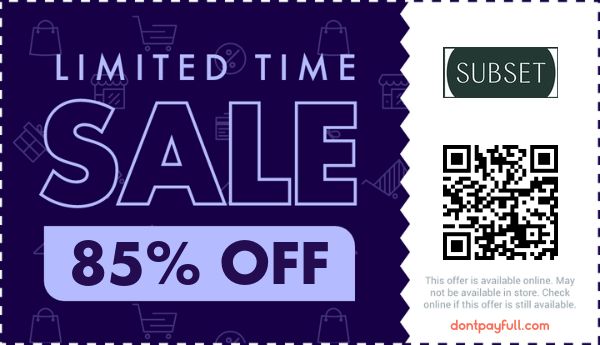 Subset Discount Codes - 50% Off Coupon Code June 2026