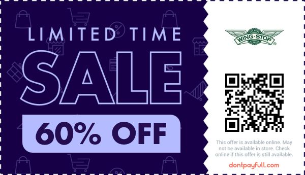 Wingstop Promo Codes - 60% Off Coupon Code May 2026